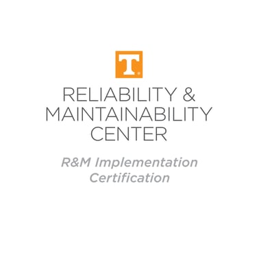 Reliability & Maintainability Implementation Certification RMIC ...