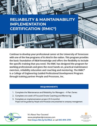 Reliability & Maintainability Implementation Certification RMIC ...