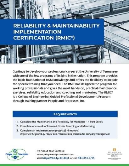 Reliability & Maintainability Implementation Certification RMIC ...